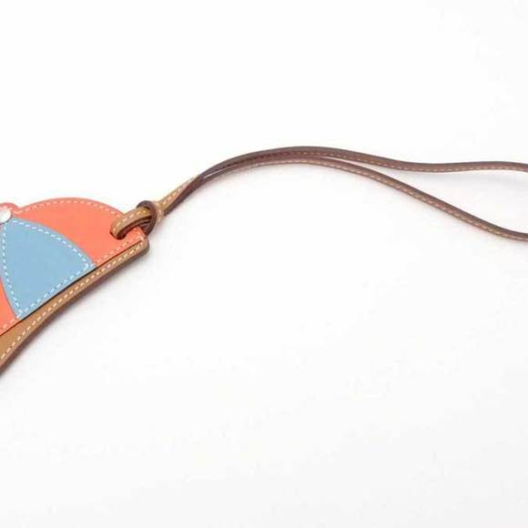 Hermes | Accessories | Hermes Charm Paddock Bombay Cap Leather Orange X ...